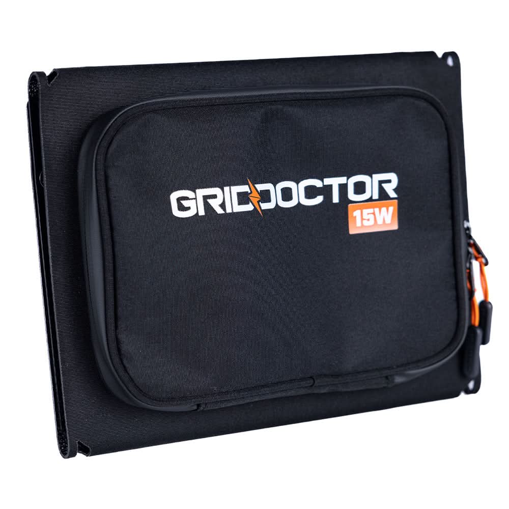 65W Power Bank w/ 15W Solar Panel by Grid Doctor - My Patriot Supply
