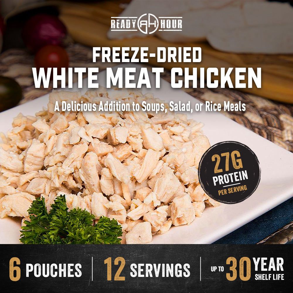 Freeze-Dried White Meat Chicken Emergency Food Case Pack | Bulk - My ...