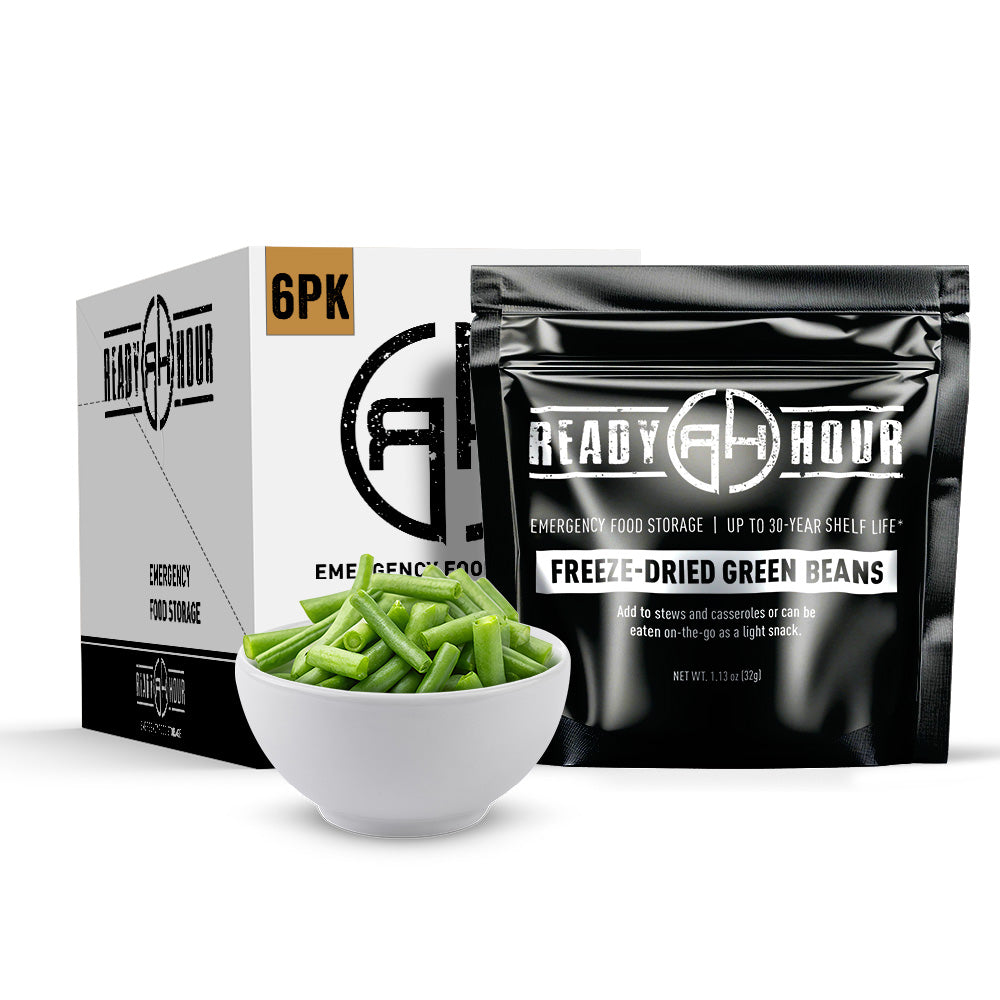 Freeze-Dried Green Beans Emergency Food Case Pack | Ready Hour Bulk ...