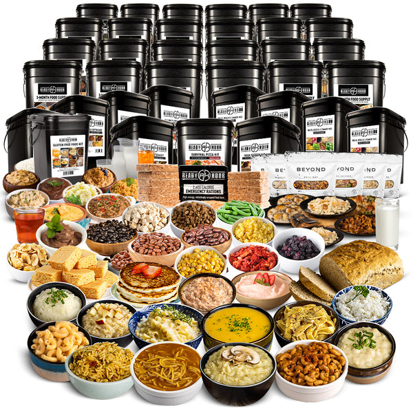 MEGA 1-Year Emergency Food & Protein Supply (2,500+ calories/day, 44 ...