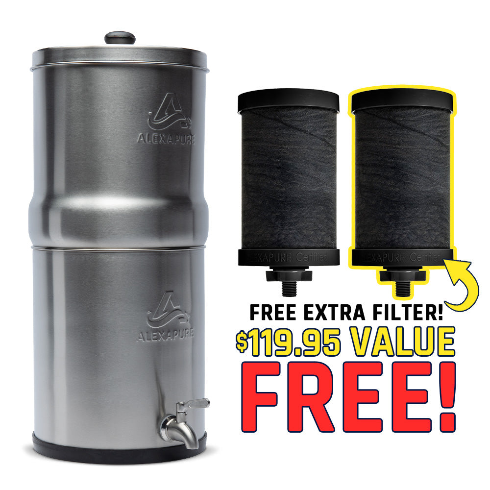 Alexapure Pro Water Filtration System | Gravity Fed Water Filtering ...