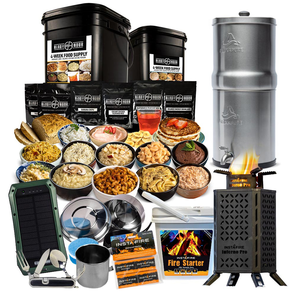 Ultimate Solar Power & Cooking Emergency Food Kit | My Patriot Supply ...