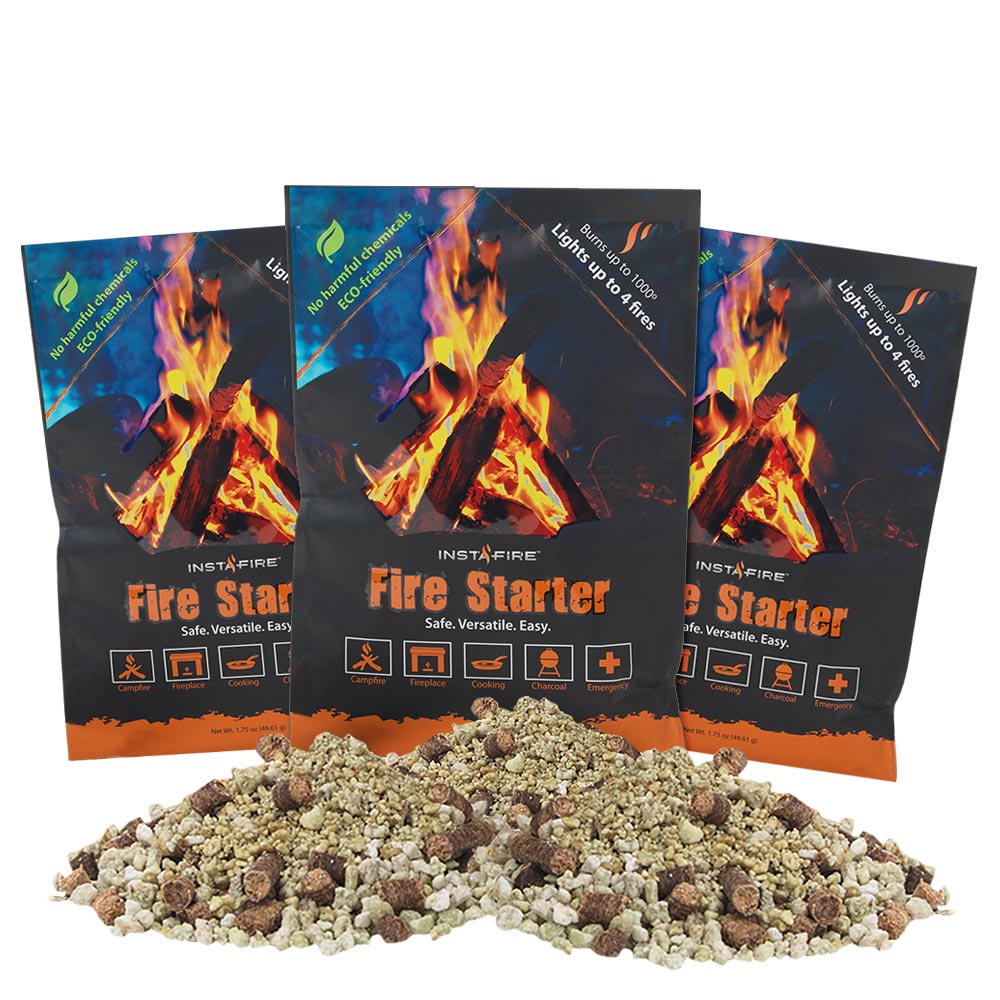Instafire 3 Pack Pouches - Natural Fire Starter | My Patriot Supply ...