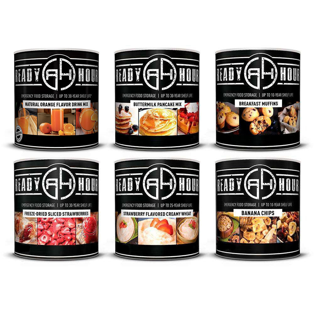 Breakfast #10 Can Pack (242 servings) - Ready Hour Food Storage ...
