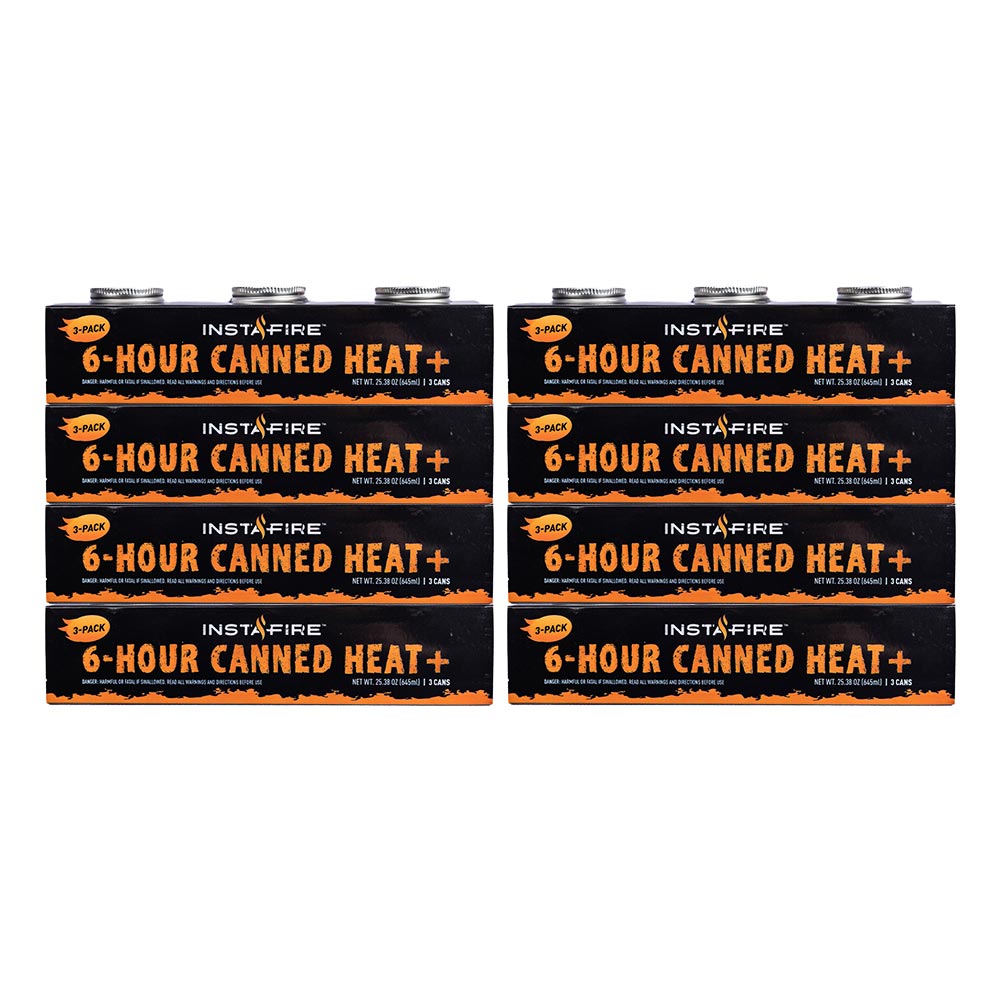 Canned Heat 3-Pack | Canned Cooking Fuel | 24 cans | InstaFire ...