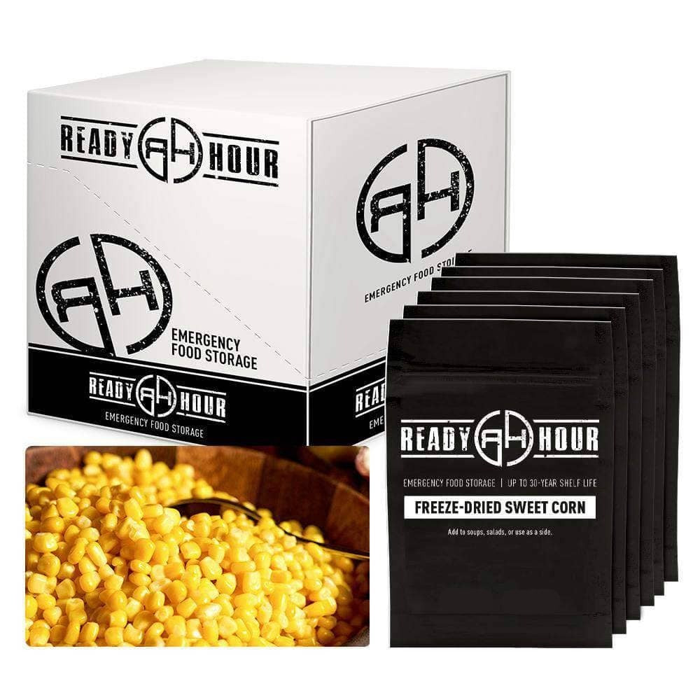 Freeze-Dried Corn Emergency Food Case Pack | Ready Hour Bulk Packages ...